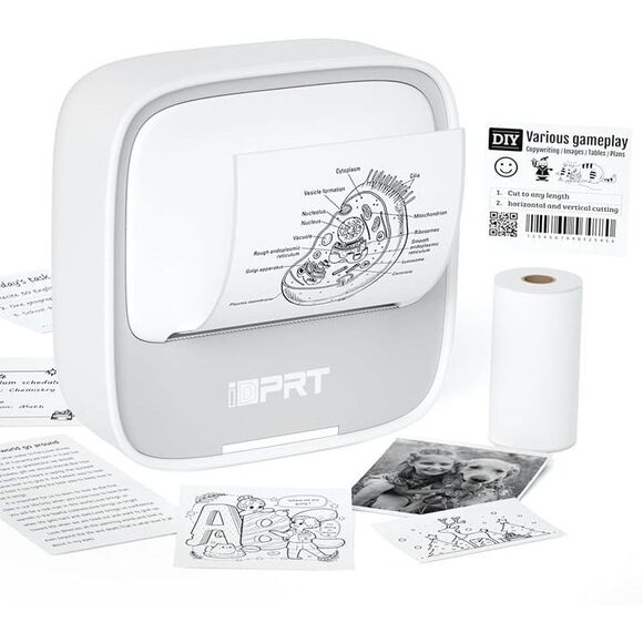 iDPRT | Office | Mini Printer With Sticker Paper Portable Sticker ...